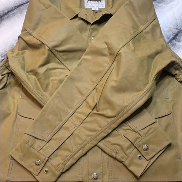 Filson | Jackets & Coats | Filson Tin Cloth Cruiser Dark Tan Jacket ...